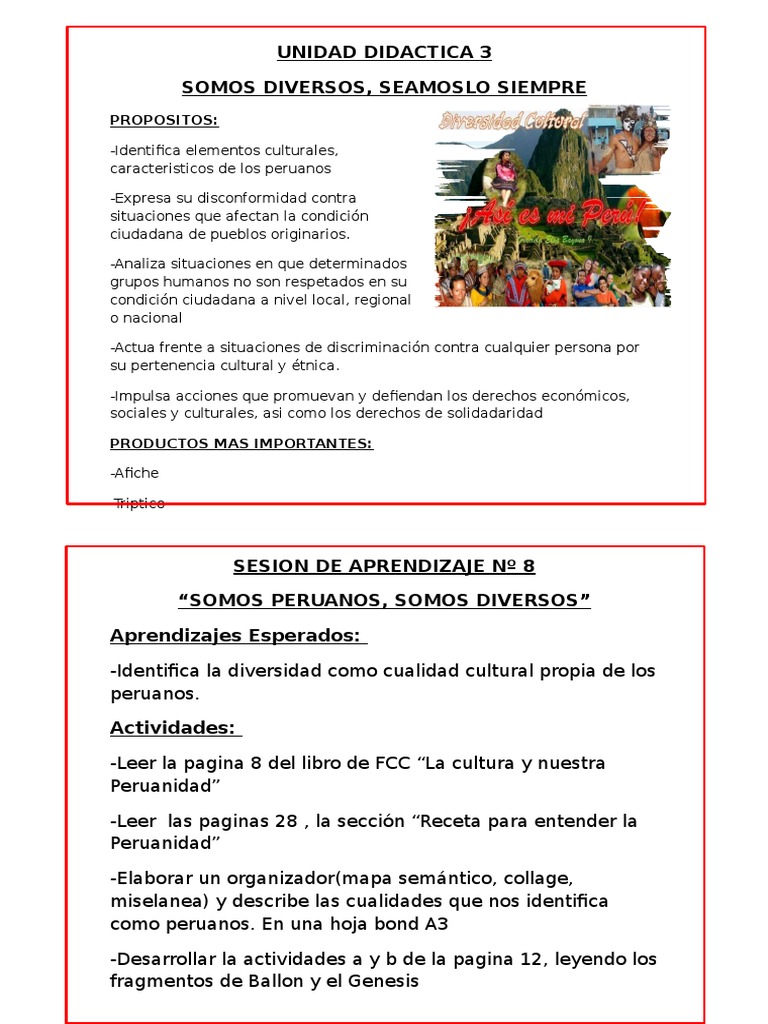 Identidad y Diversidad Cultural Peruana | PDF