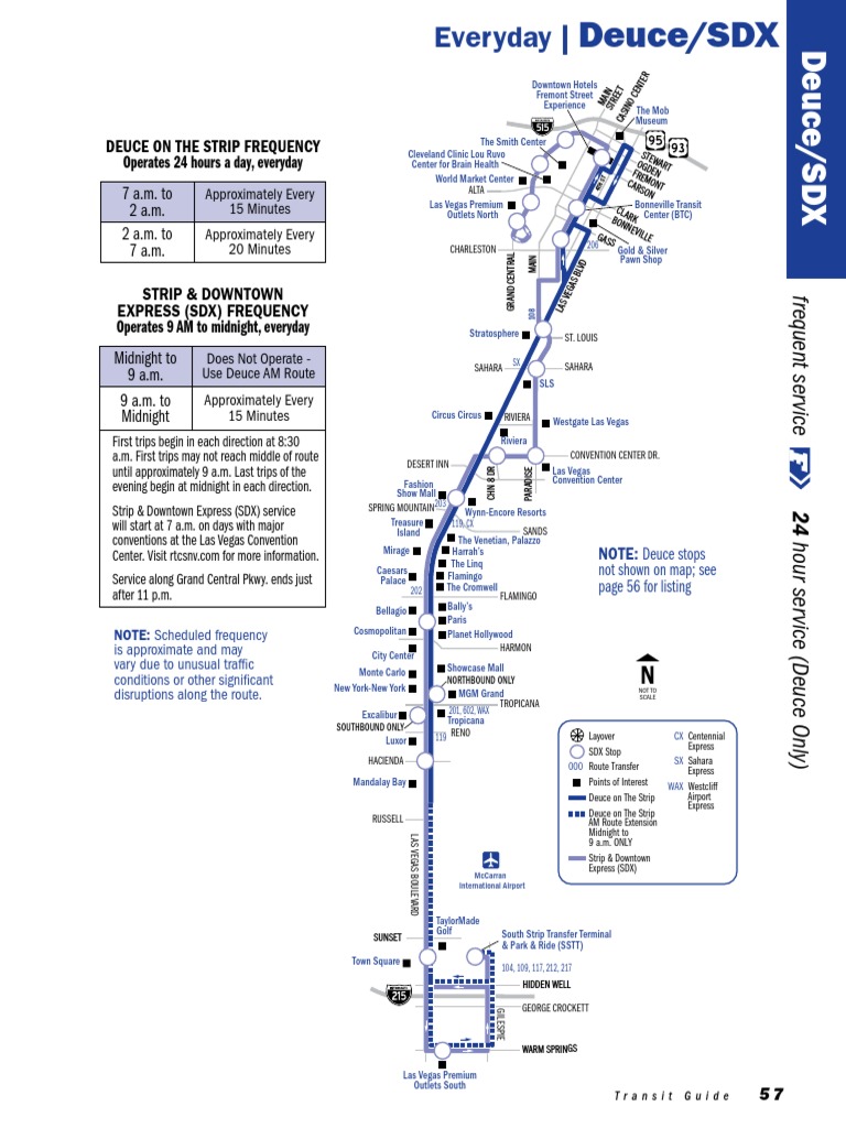 Deuce Bus Route and Schedule Overview | PDF