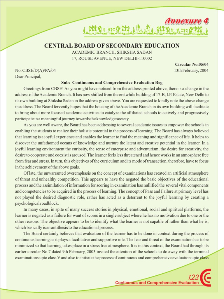 CCE For Primary PDF | PDF