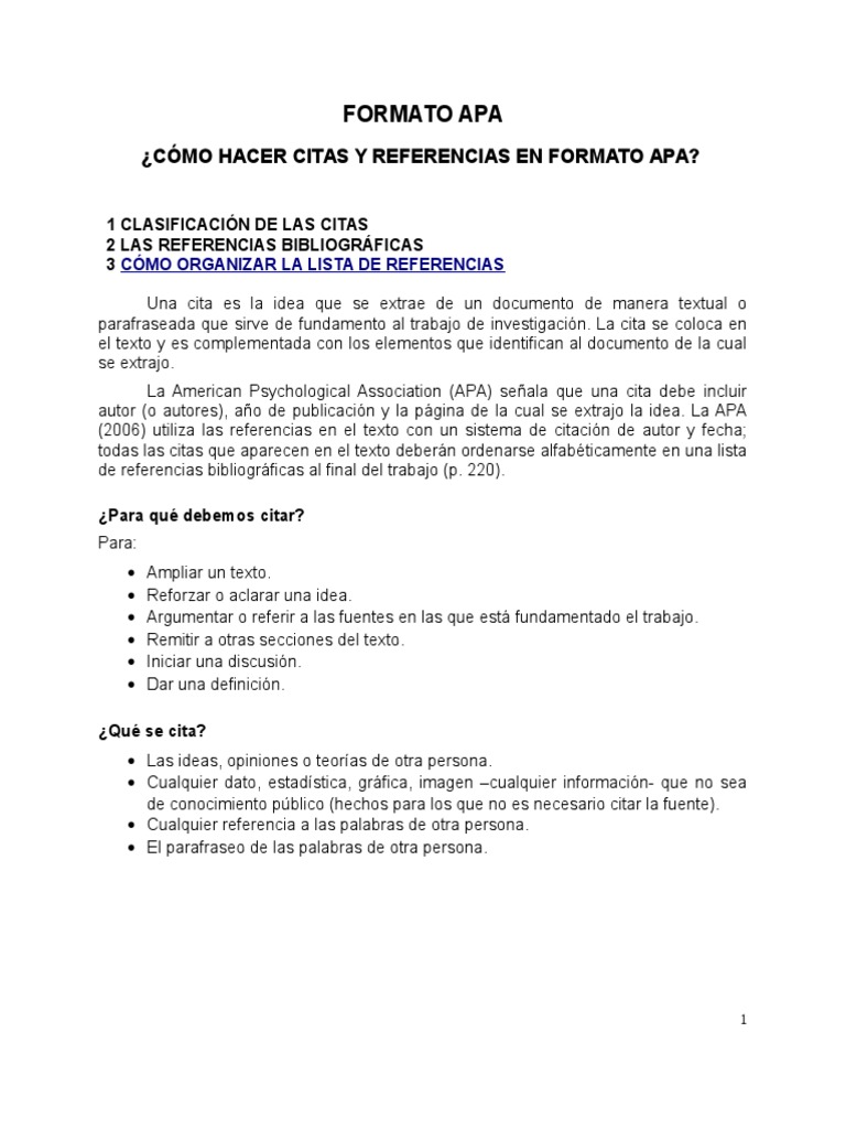 Formato APA | PDF | Comillas | Science