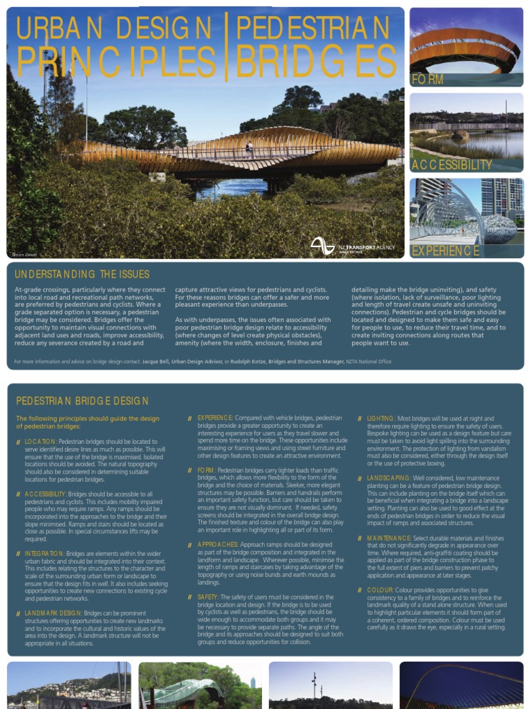 Urban Pedestrian Bridges | PDF | Accessibility | Bridge