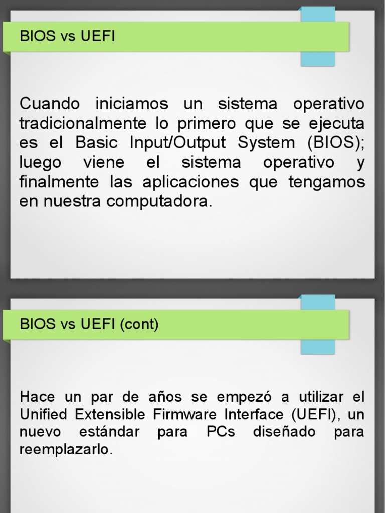 Bios Vs Uefi | PDF | Bios | Ingeniería Informática