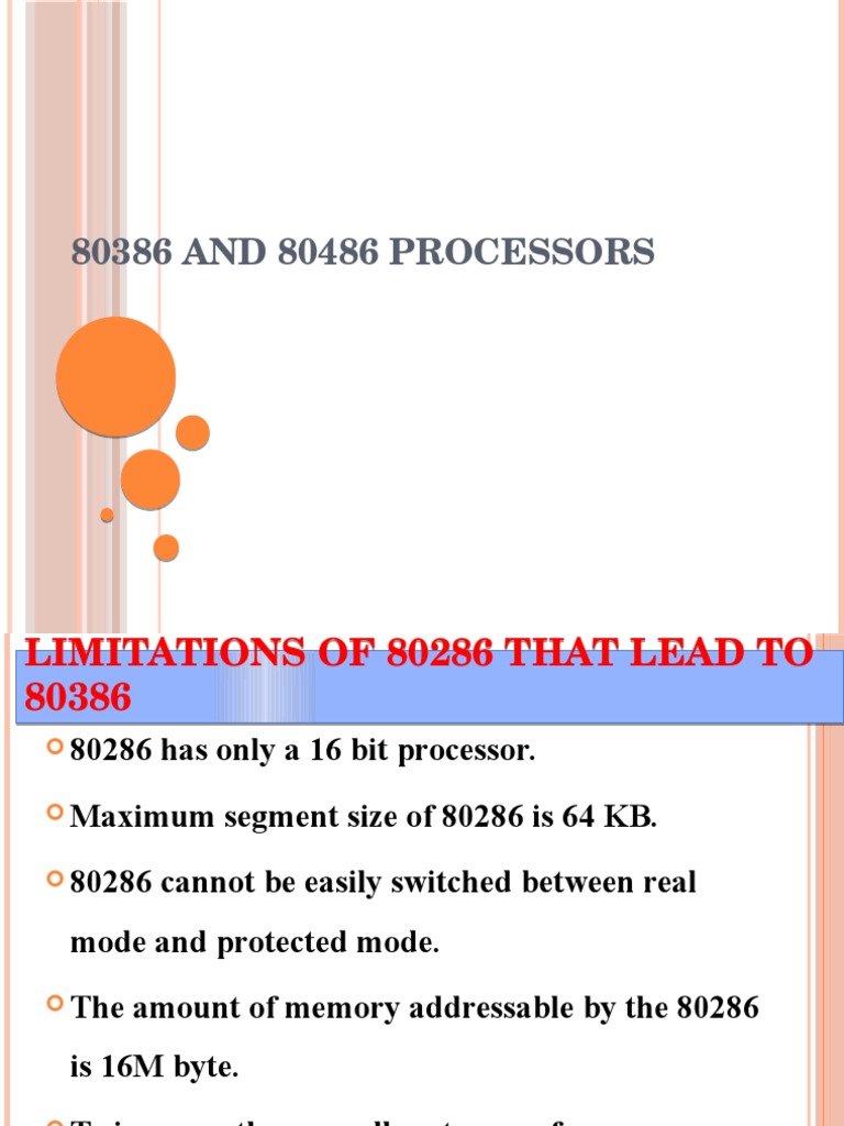 and 80486 | PDF | Central Processing Unit | Microprocessor