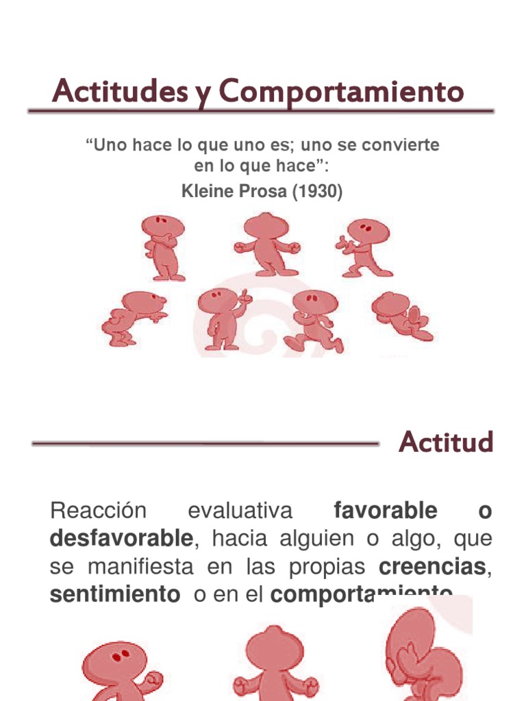 Actitudes y Comportamiento | PDF | Actitud (psicología) | Comportamiento