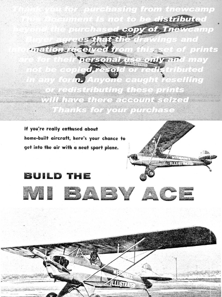 Baby Ace Airplane | PDF