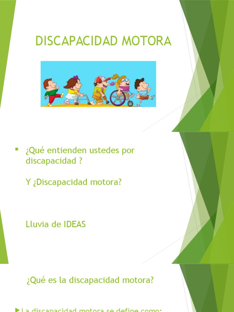 Discapacidad Motora | PDF | Parálisis cerebral | Invalidez