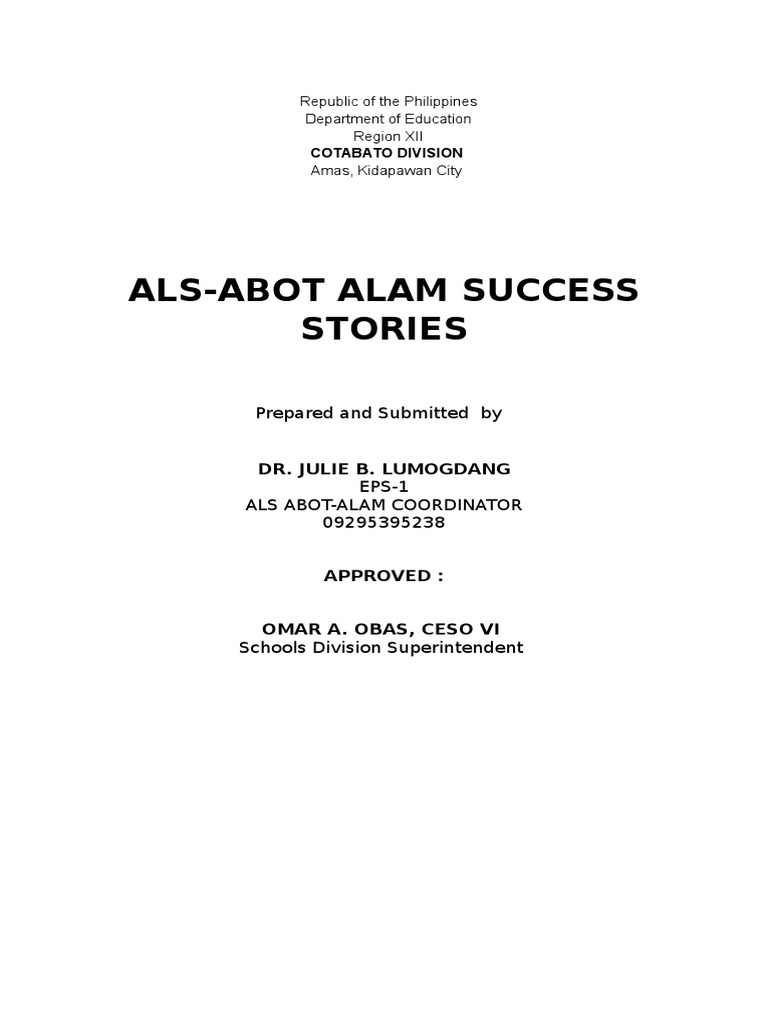 Abot-Alam Success Stories | PDF | Secondary School | College
