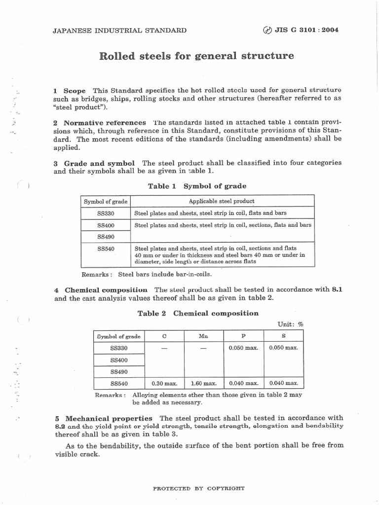 Jis G 3101 SS400 PDF | PDF