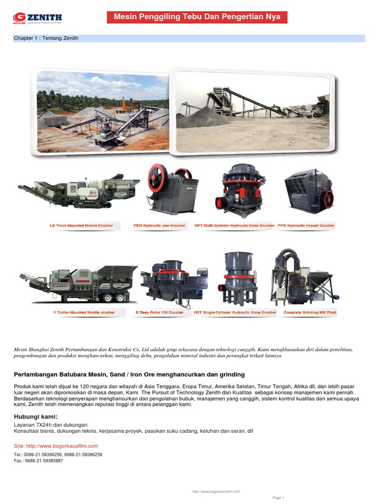 Mesin Penggiling Tebu Dan Pengertiannya | PDF