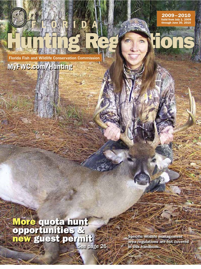 2010 FLORIDA Hunting Regulations | PDF | Hunting | Coupon