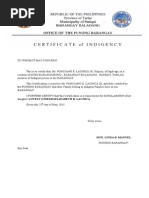 Certificate of Tax Exemption for Indigents | PDF