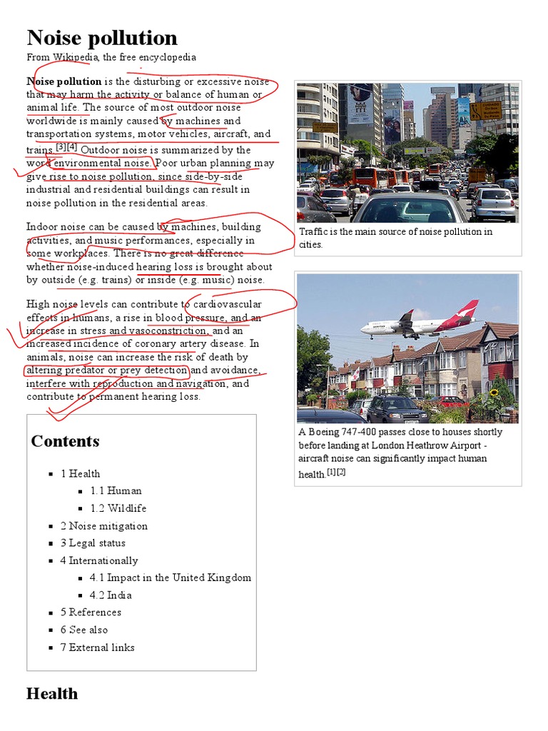 Noise Pollution | PDF | Noise | Pollution