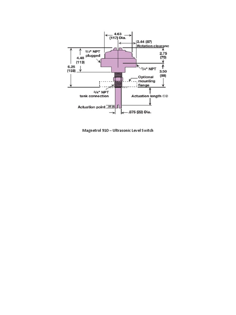 Magnetrol 910 Ultrasonic Level Switch Guide | PDF | Science & Mathematics