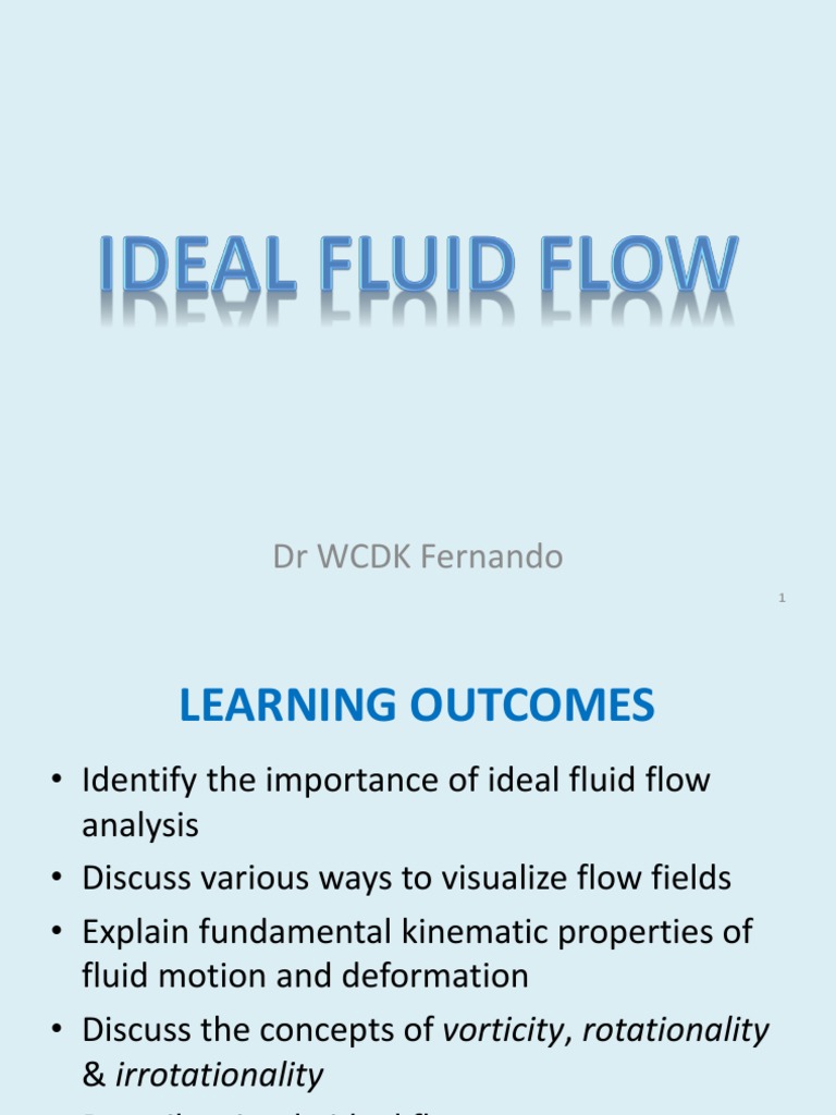 Ideal Fluid Flow-Engineering | PDF | Fluid Dynamics | Continuum Mechanics