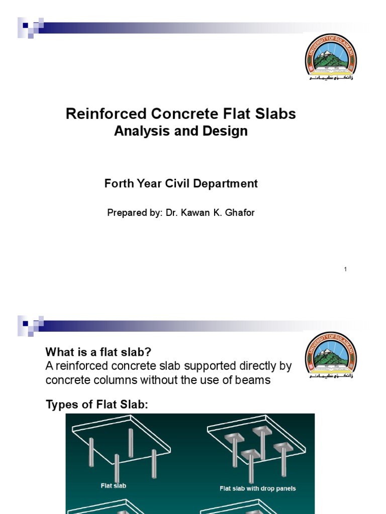 Reinforced Concrete Flat Slabs: Analysis and Design | PDF