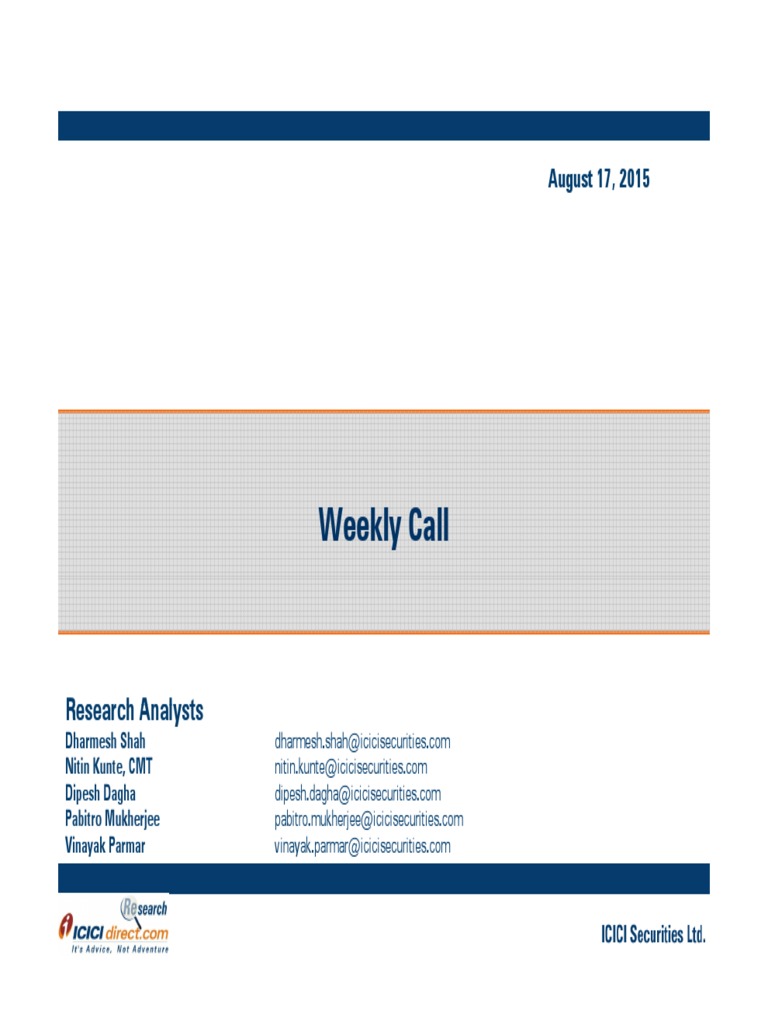 Weekly Call: Research Analysts Research Analysts | PDF | Securities ...