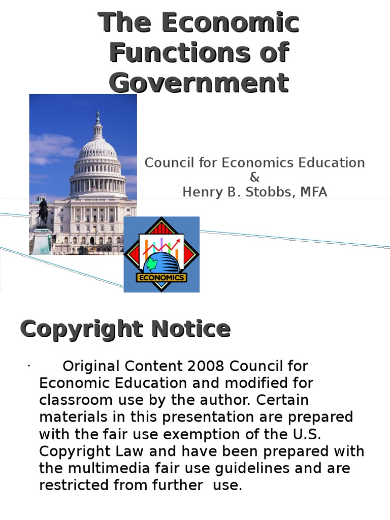 The Economic Functions of Government | PDF | Externality | Public Good