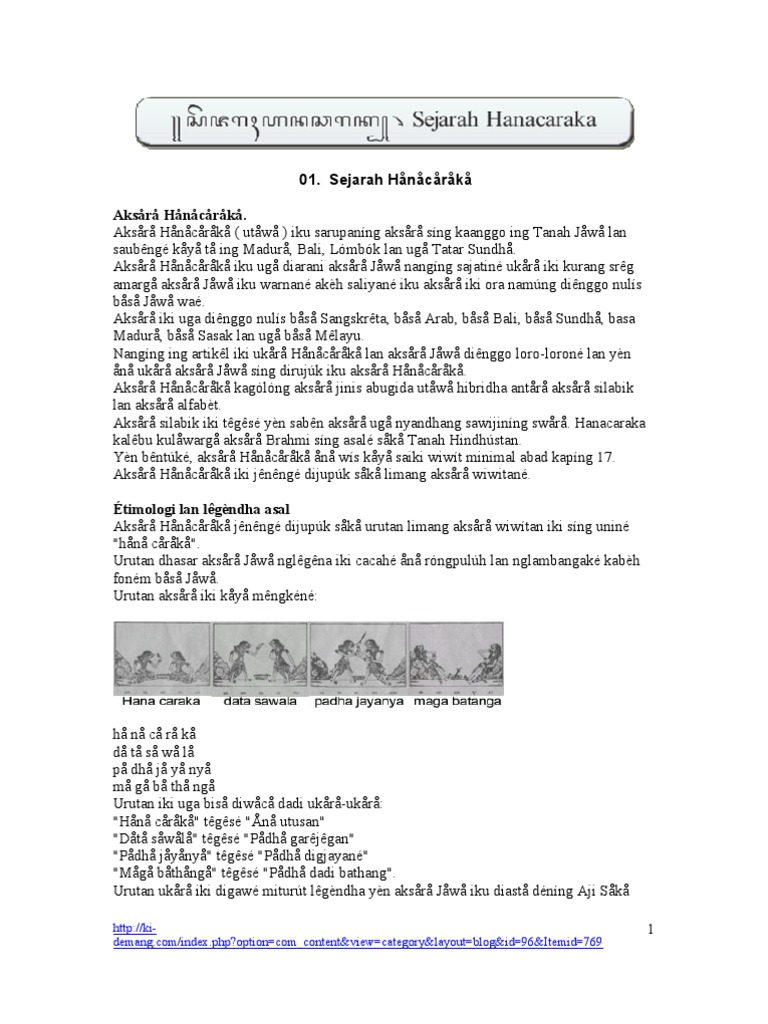 Sejarah Hanacaraka | PDF