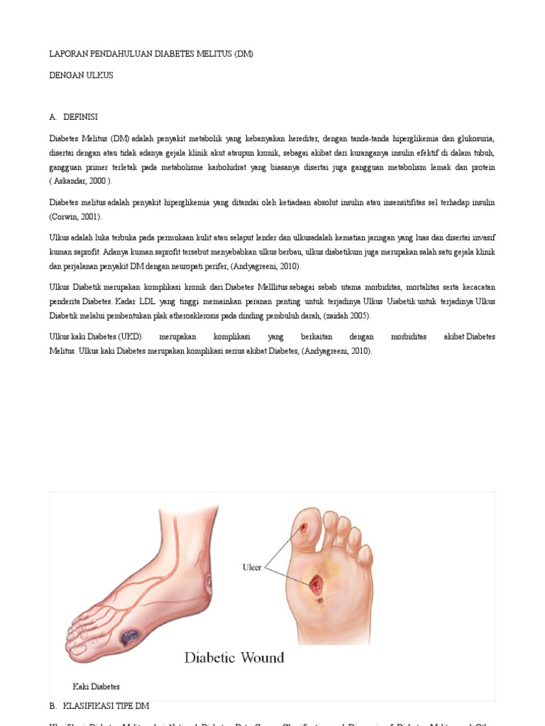 Laporan Pendahuluan Ulkus Diabetes Melitus