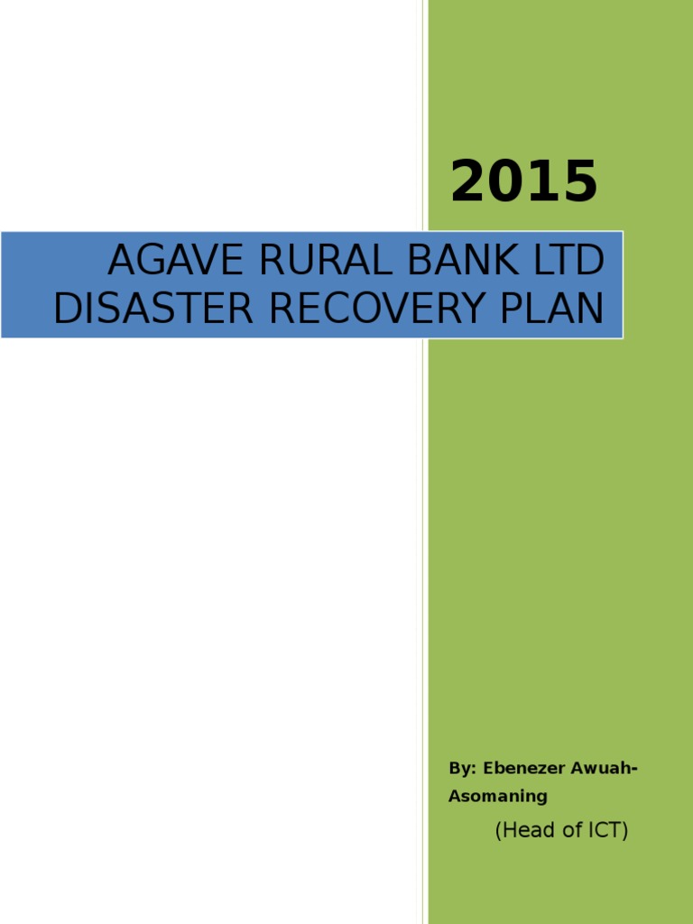 Disaster Recovery Plan | PDF | Disaster Recovery | Backup