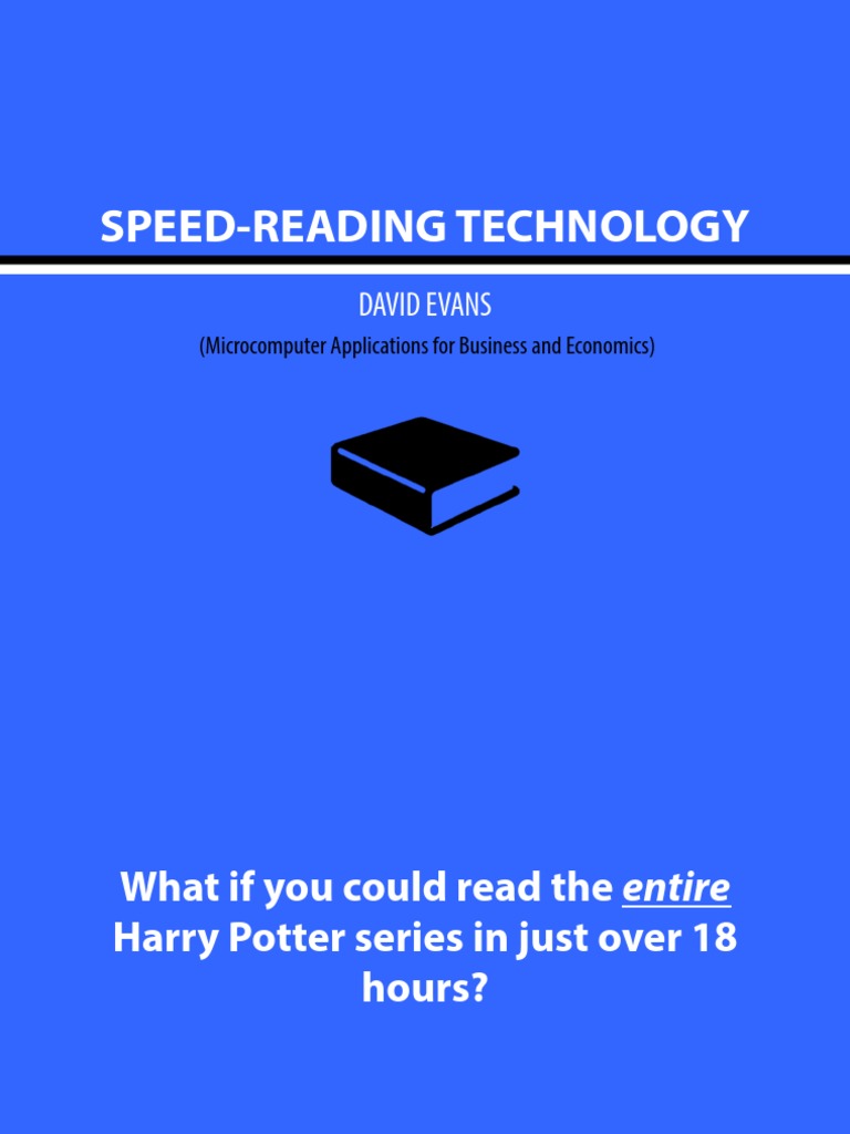 Spritz Reading Technology | PDF | Smartwatch | E Books