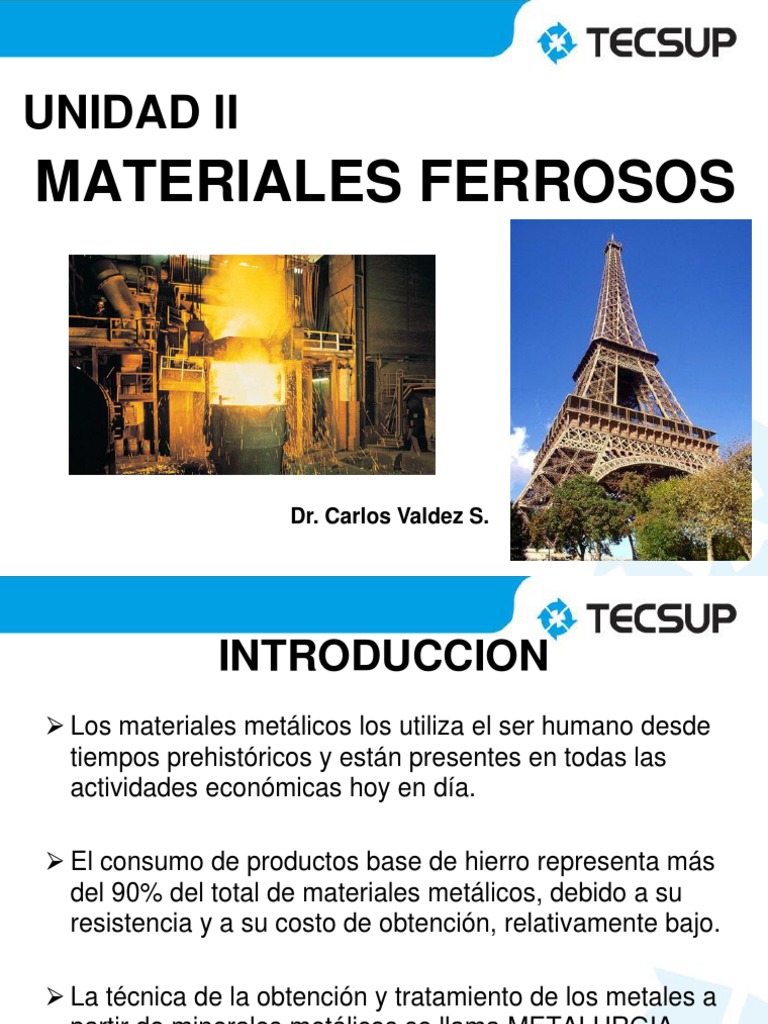 Unidad 2 Materiales Ferrosos 1 | PDF | Arrabio | Hierro
