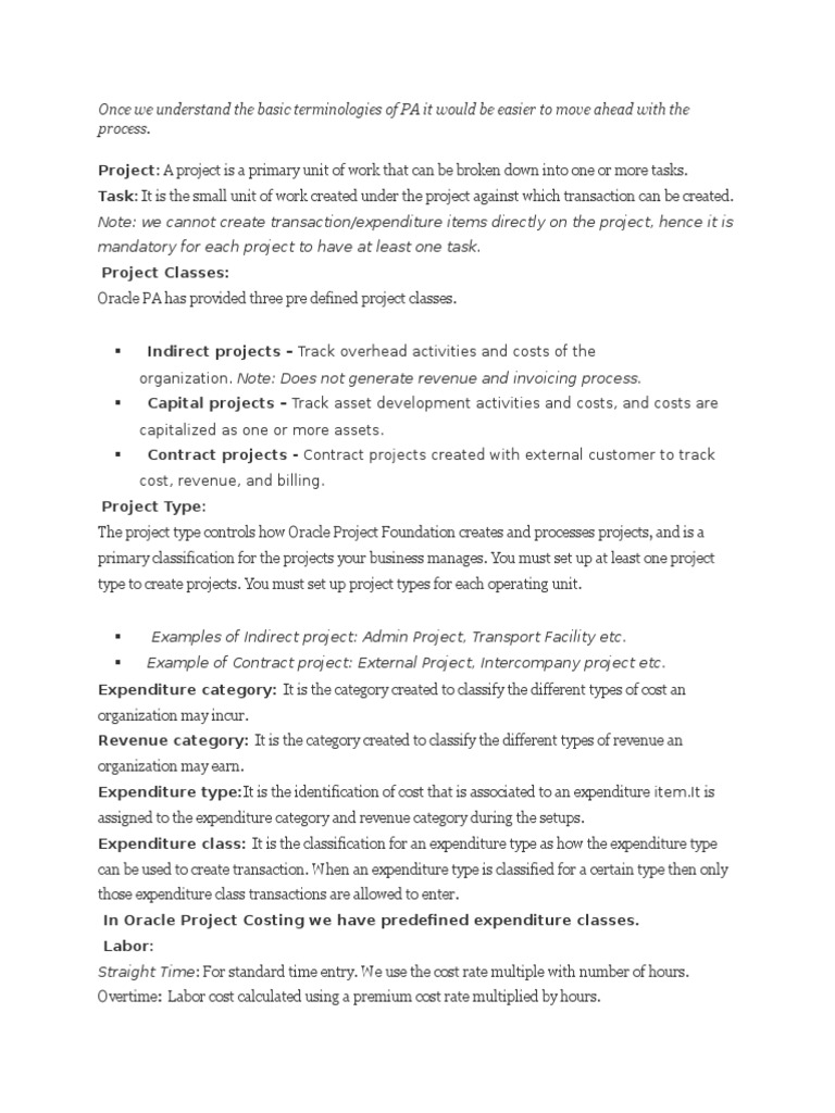 Project Accounting Basics | PDF | Cost | Expense