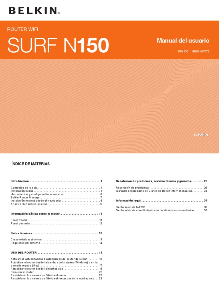 Manual Tecnico N150 - Router | PDF | Enrutador (Computación) | Red de ...
