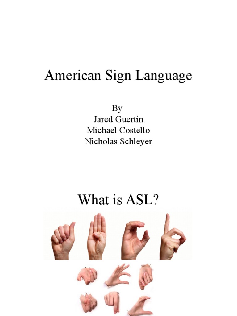 American Sign Language | PDF