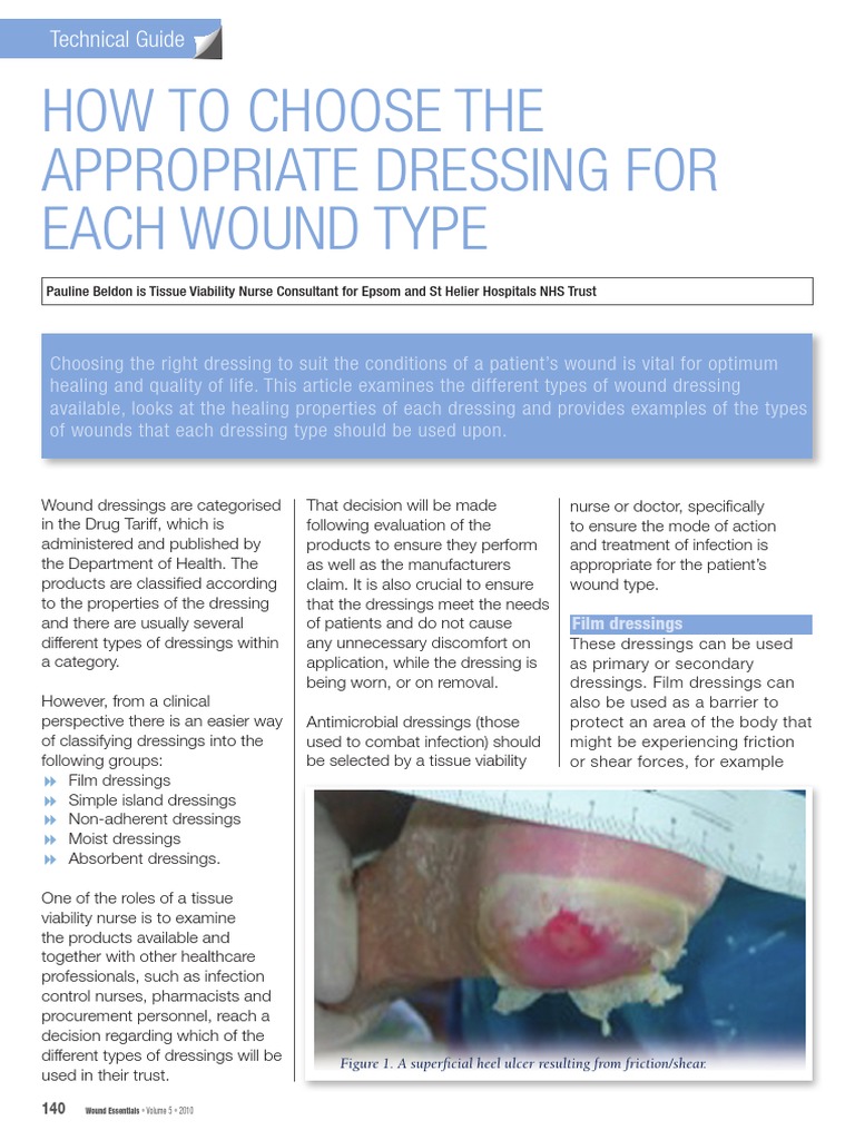 How To Choose The Appropriate Dressing | PDF | Nature