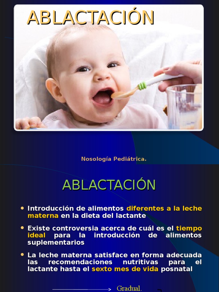 Guía sobre Ablactación en Lactantes | PDF | La leche materna | Digestión