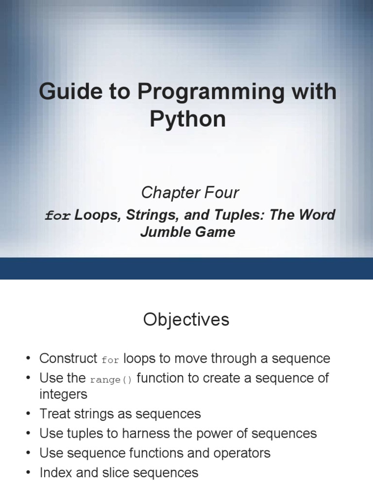 Word Jumble Game in Python | String (Computer Science) | Control Flow