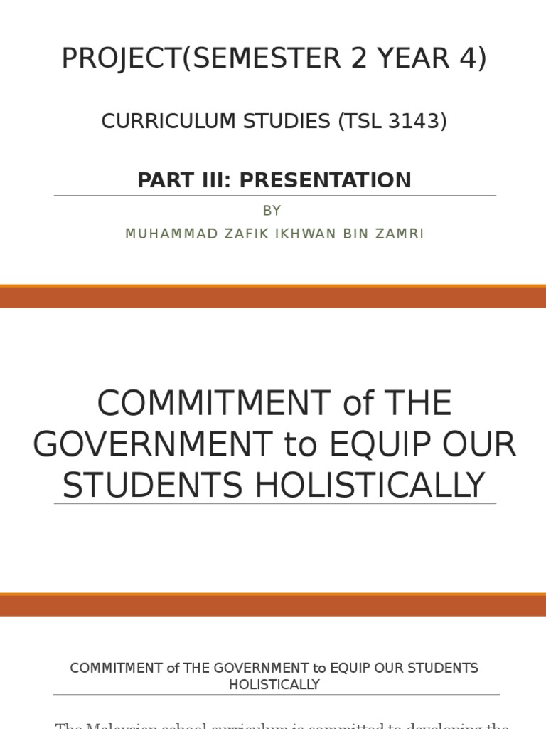Government's Holistic Student Development | PDF | Curriculum ...