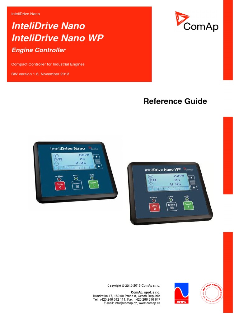 InteliDrive Nano 1.6 Reference Guide - Rev1 | PDF | Diesel Engine | Switch