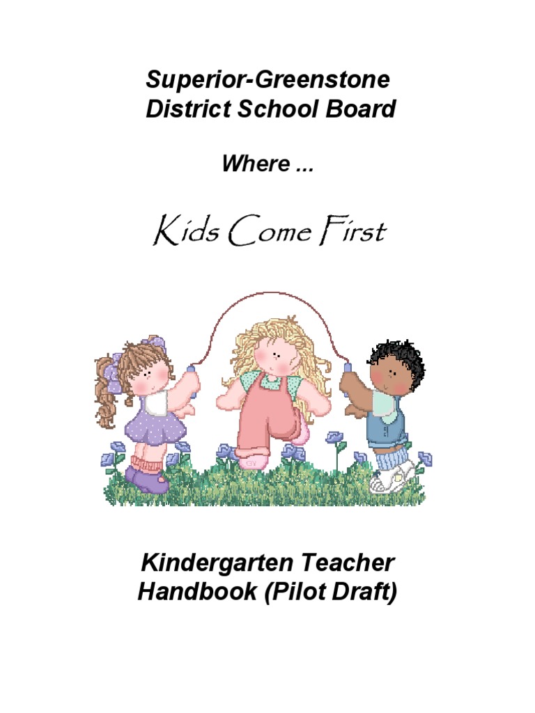 Kindergarten Teacher Handbook Guide | PDF | Cognitive Science | Psychology