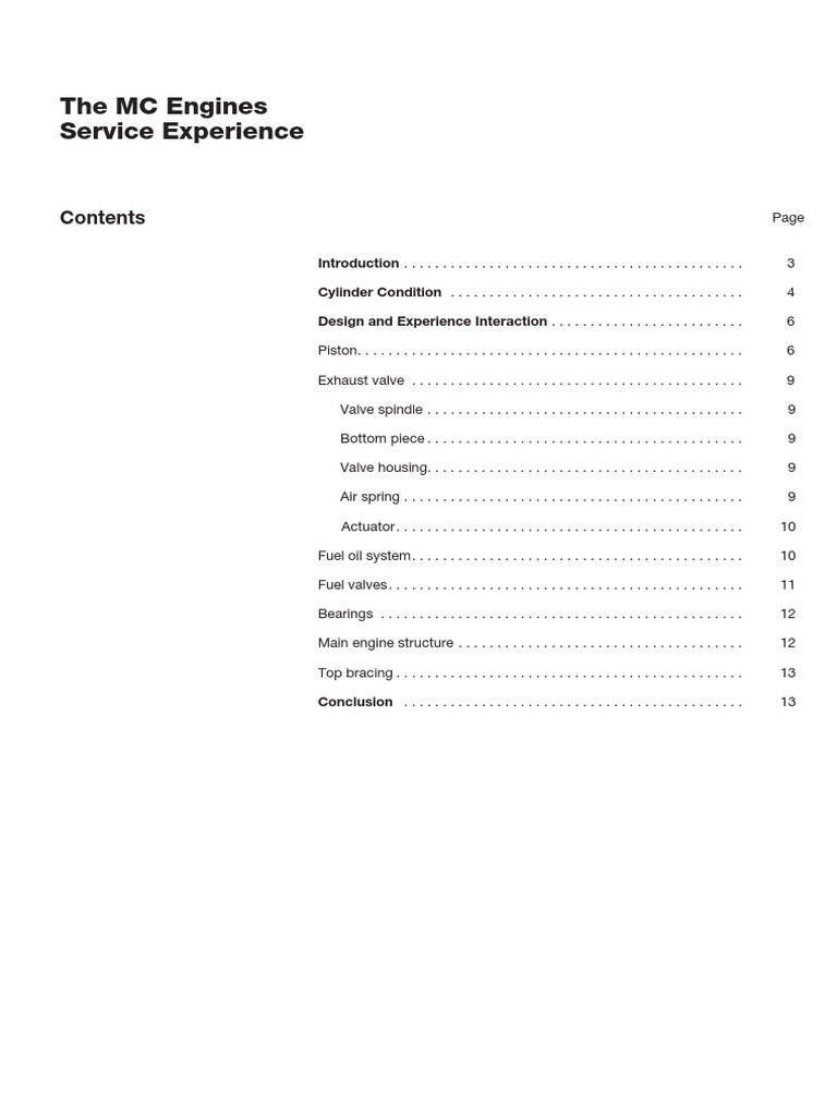 MC Engines | PDF | Cylinder (Engine) | Piston