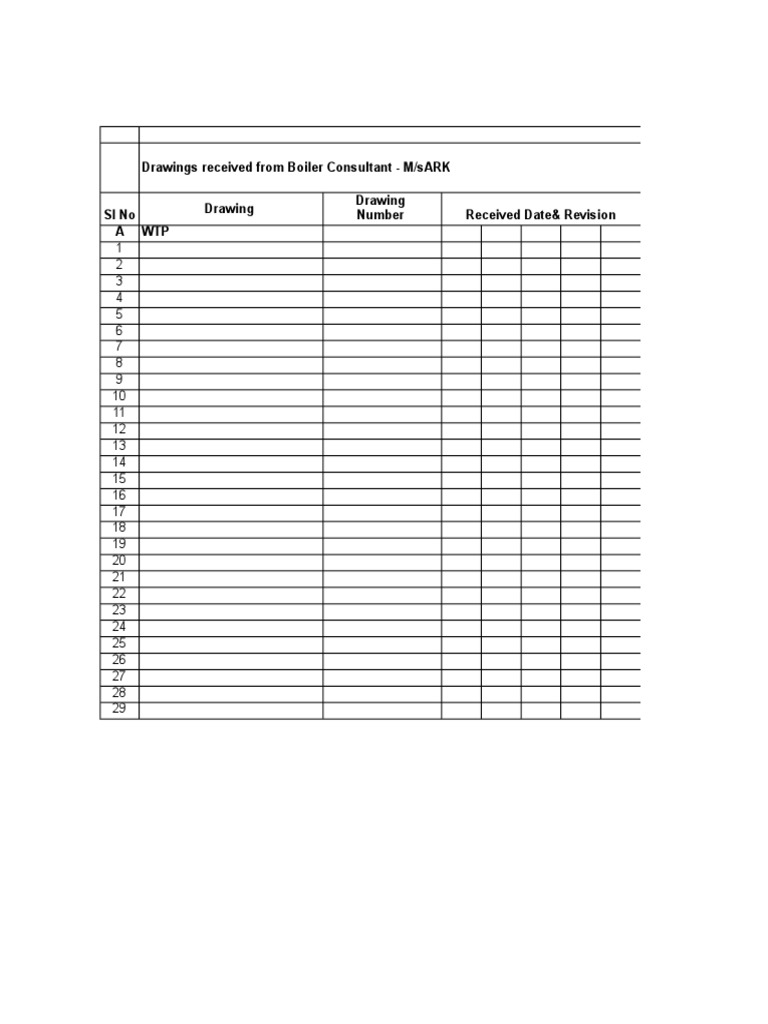 Drawing Register | PDF