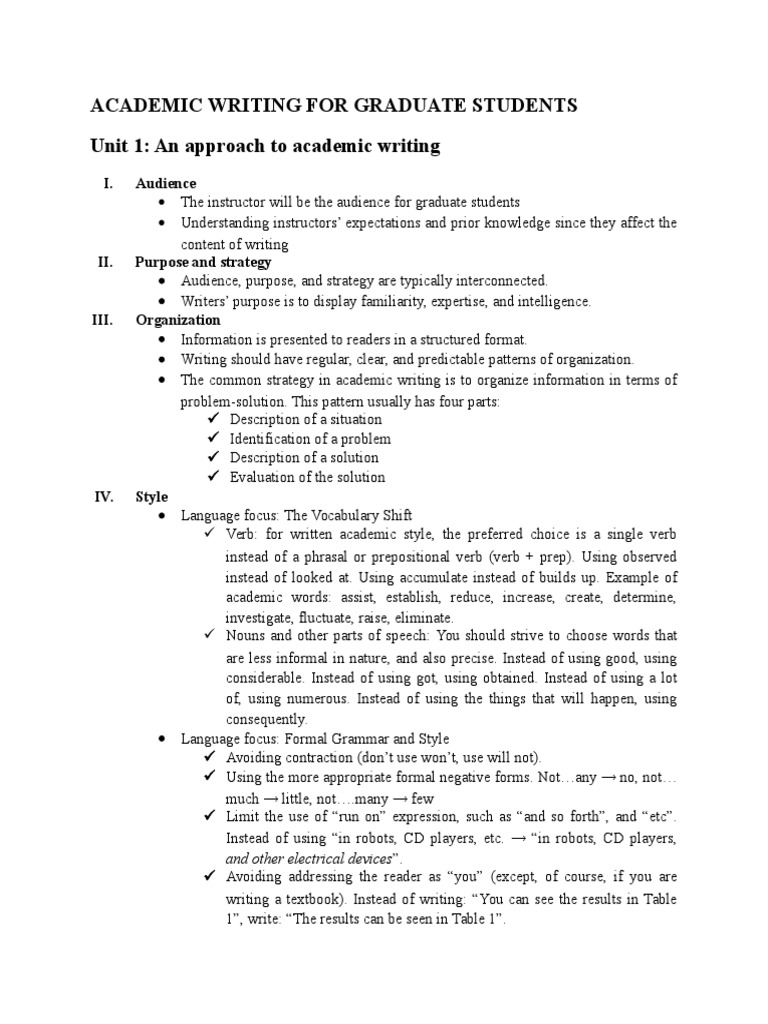 Academic Writing For Graduate Students-Hoang Mai Note | PDF | Phrase ...