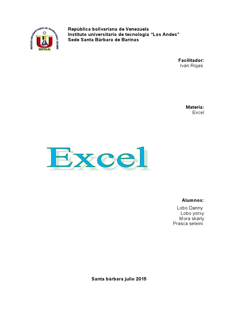 Excel Trabajo Lobo y CIA Con Obs | PDF | Microsoft Excel | Ventana ...