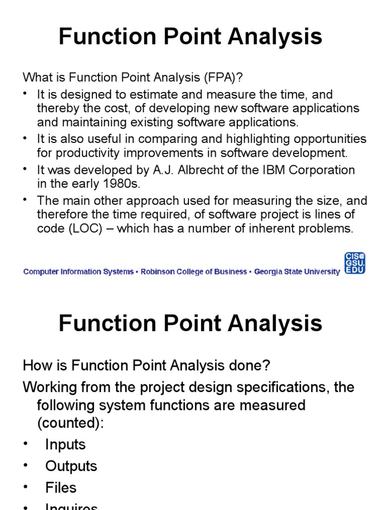Function Point Analysis | PDF | Function (Mathematics) | Software