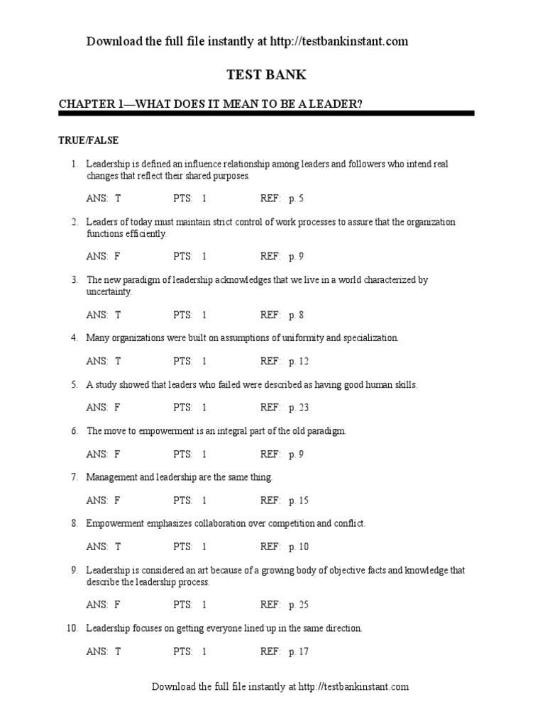 Daft - The Leadership Experience 5e | PDF | Leadership | Goal