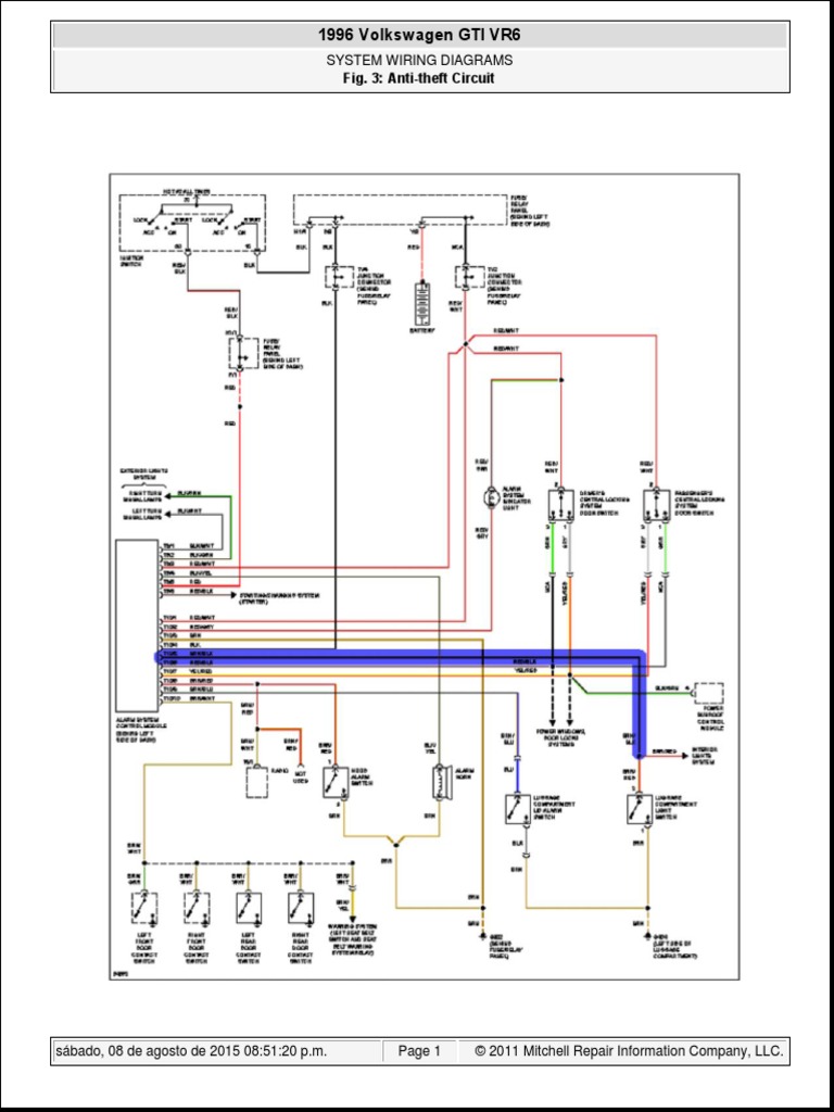 Vw Vr6 Alternator Wiring Diagram