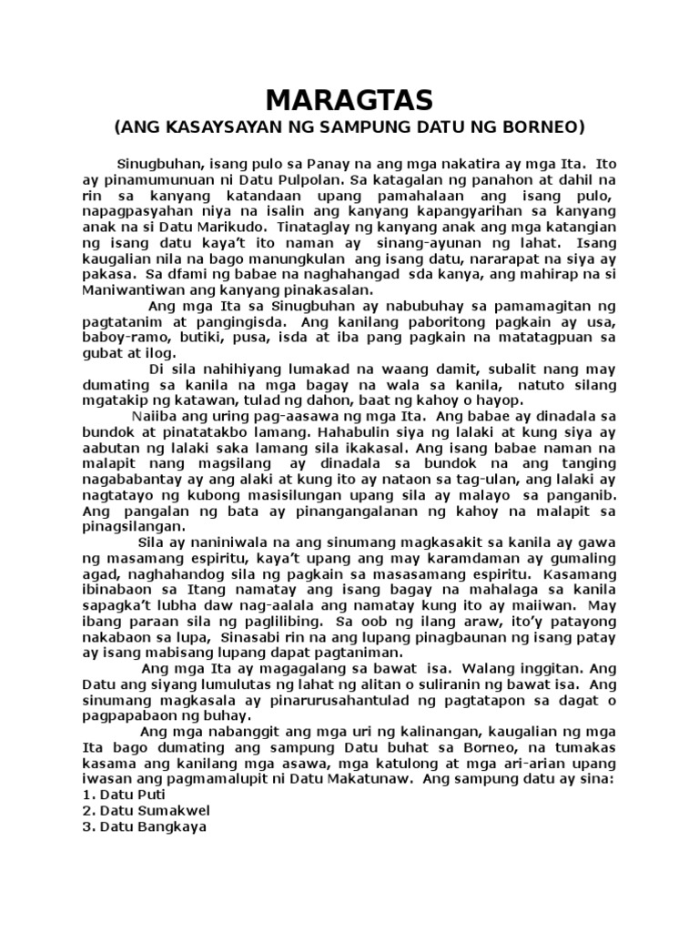 MARAGTAS | PDF