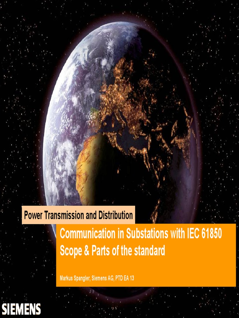 1 IEC61850 - Scope and Parts of The Standard PDF | PDF | Electrical ...