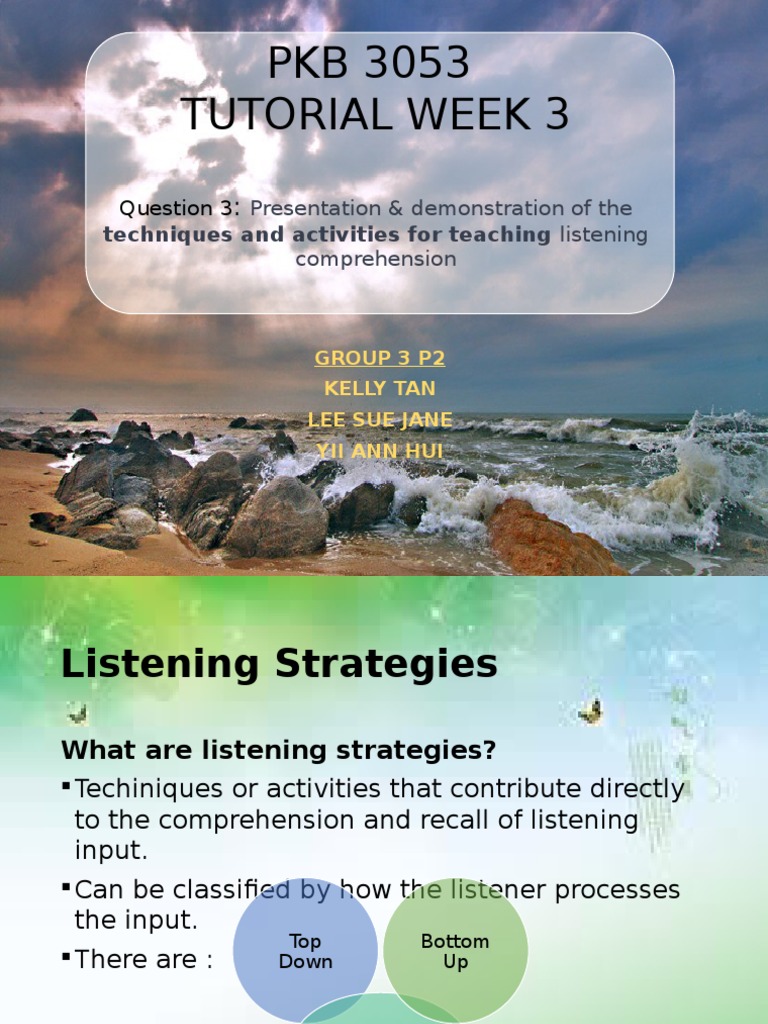 Techniques and Activities Teaching Listening | PDF