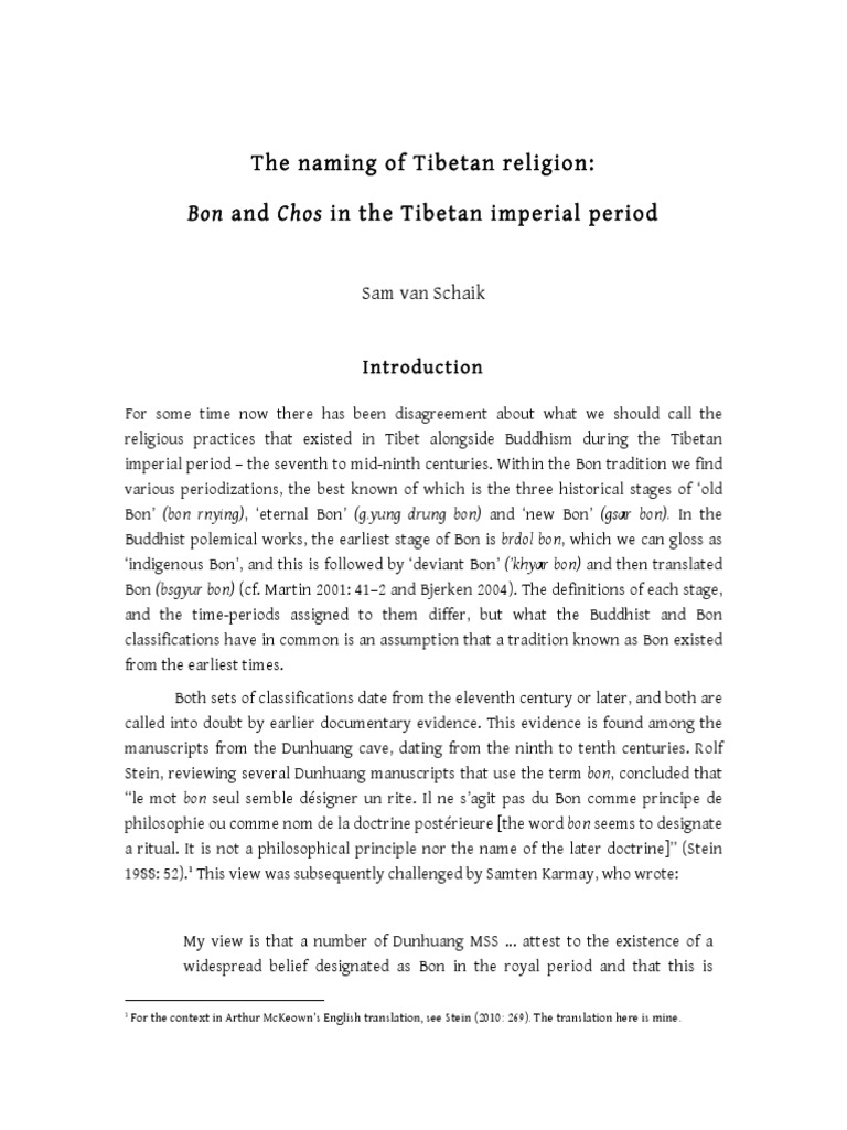 The Bon Tradition Tibet | PDF | Dharma | Tibetan Buddhism