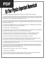 Physics 1st Year Notes Chapter No. 1 | PDF | Significant Figures | Physics