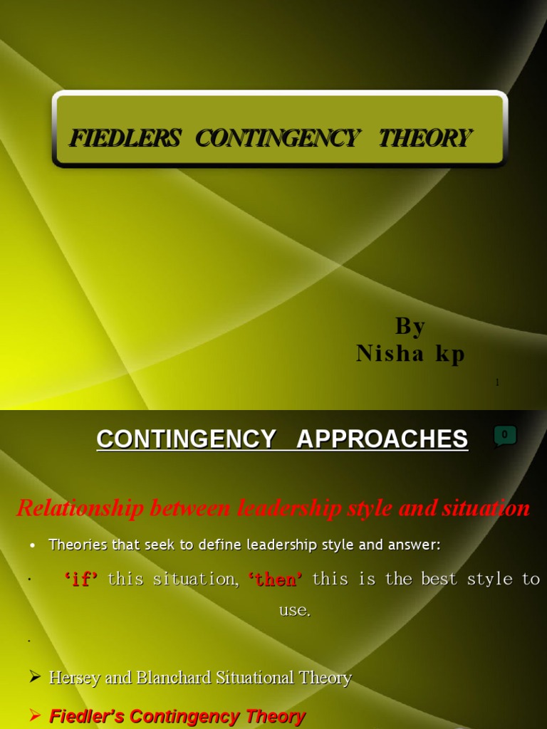 fiedlers contingency theory | Social Psychology | Leadership