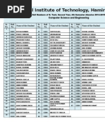 NPTEL Roll Number Format | PDF