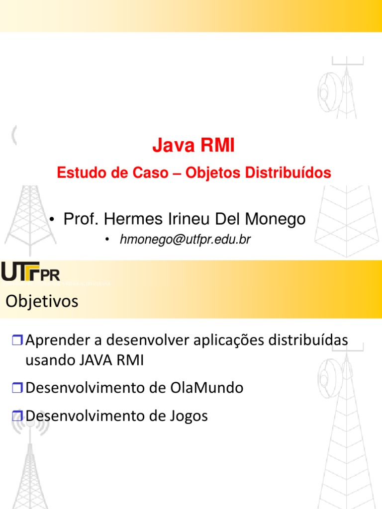 Java RMI - Estudo de Caso - Objetos Distribuídos | PDF ...